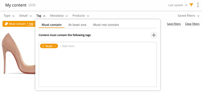 How to find content using product information