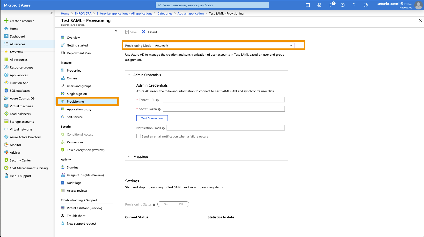 How to configure SAML Connector